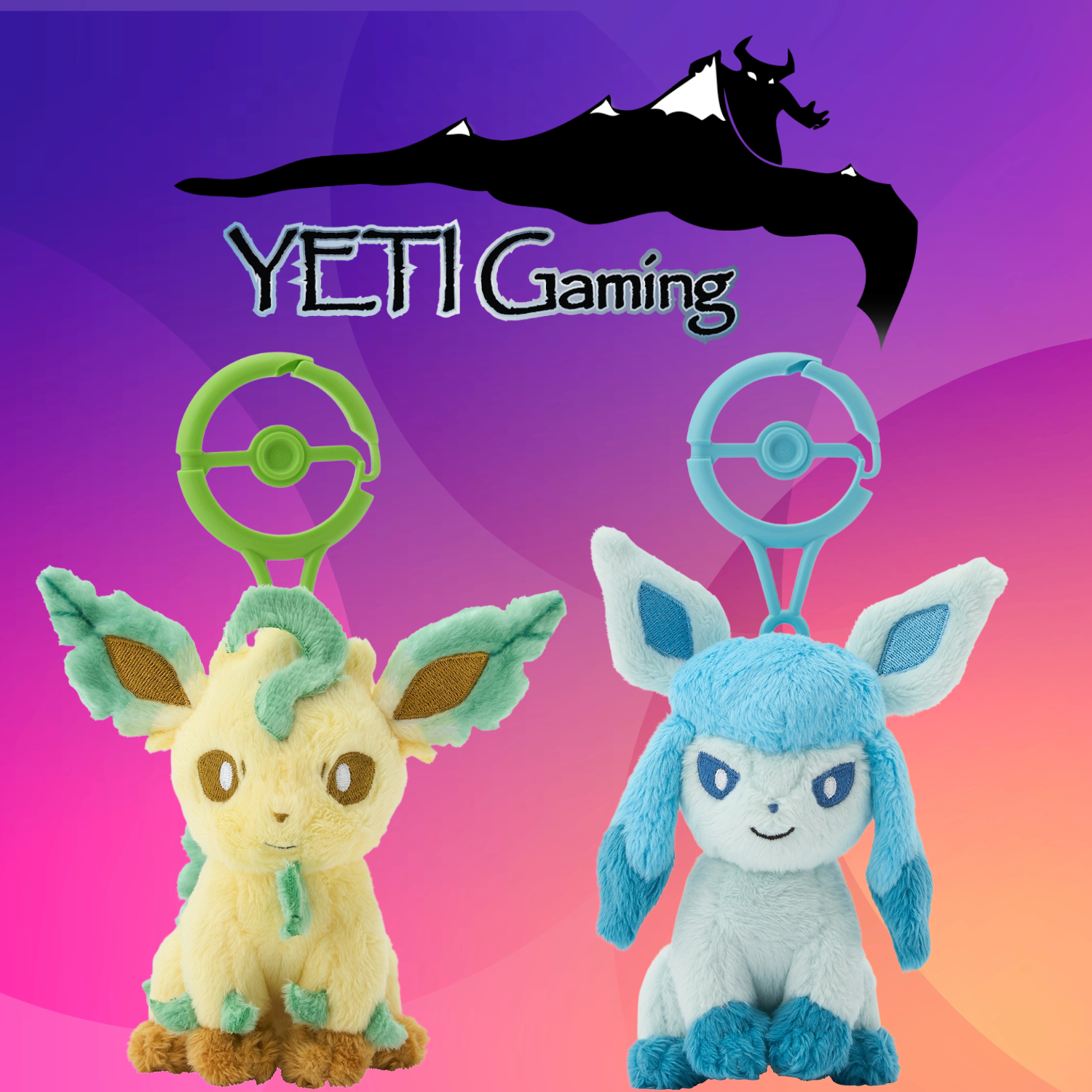 Leafeon, Glaceon Carabiner Bundle – Yeti Gaming